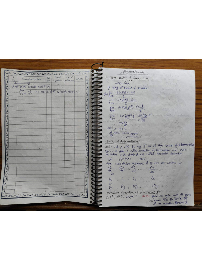 Maths Notes 1 Sem | PDF