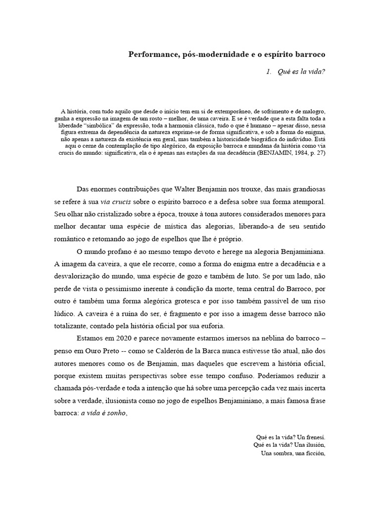 Barroco: Pessimismo e Ilusão na História | PDF | Barroco | Positivismo
