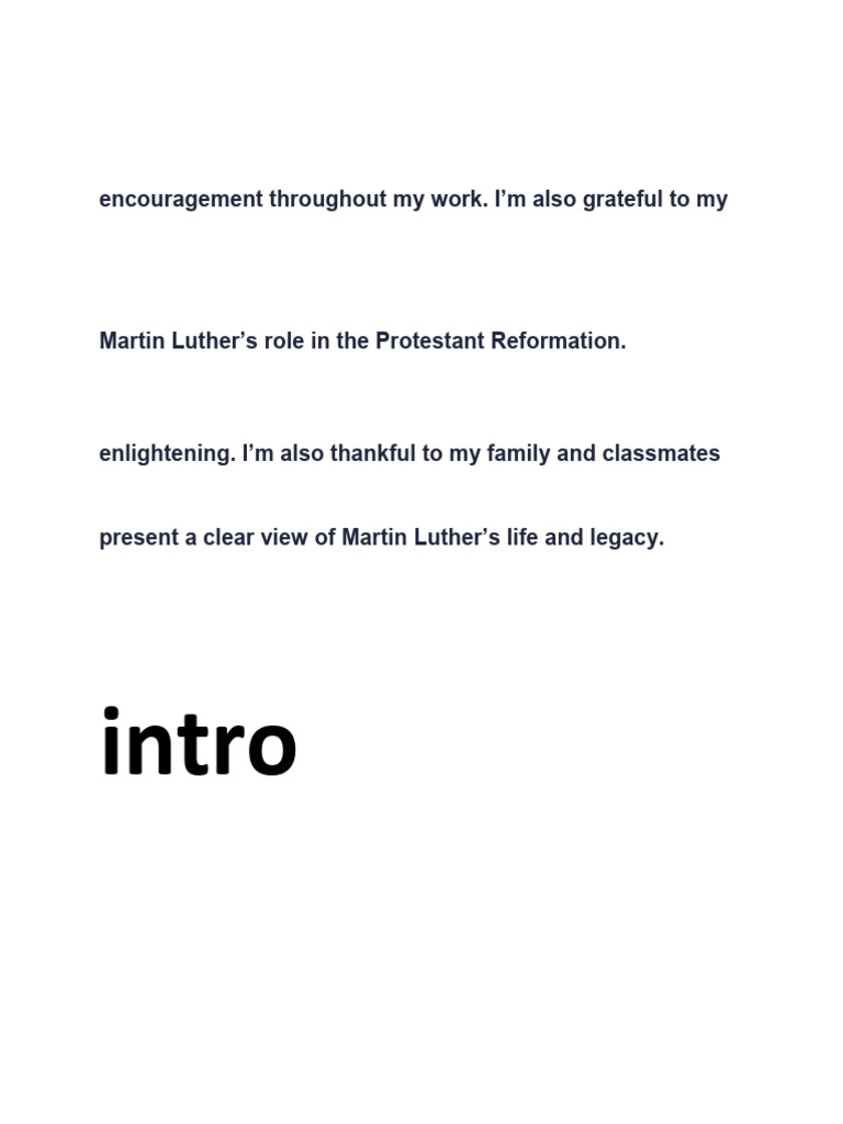 Martin Luther: Impact on Reformation | PDF | Martin Luther | Religious ...