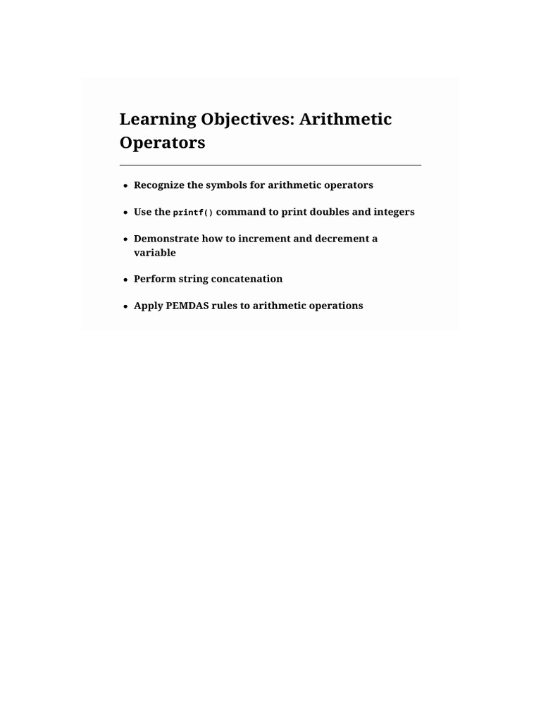 Operators-Arithmetic-Cpp | PDF | Arithmetic | Square Root