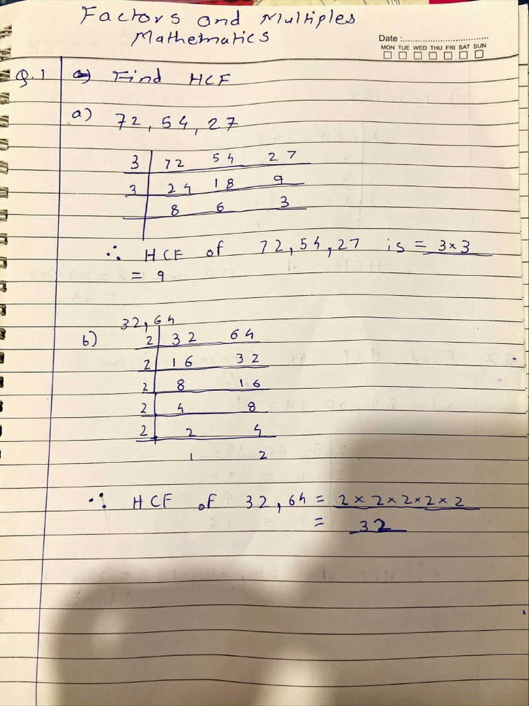 6 Shuban Jadhav Maths Factors and Multiples Notes | PDF