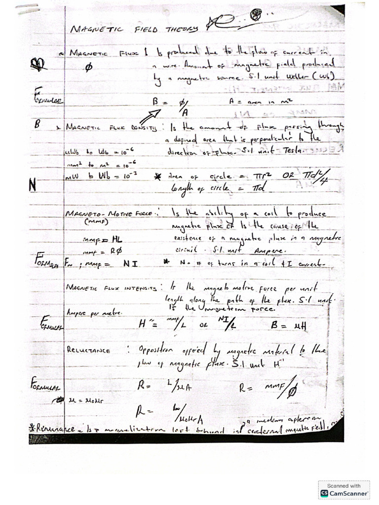 Electromagnetic Notes EEP | PDF