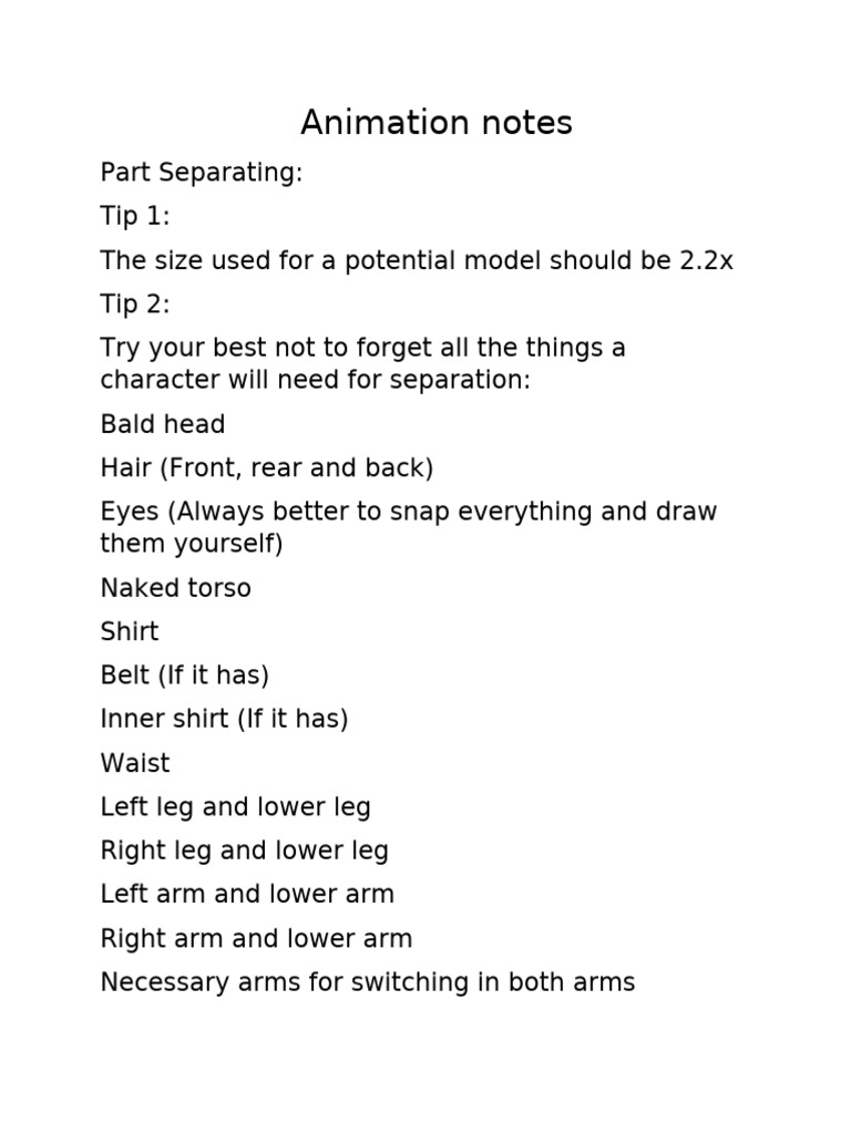 Animation Notes (Read It) | PDF | Eye