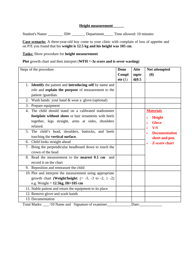 1. Height | PDF