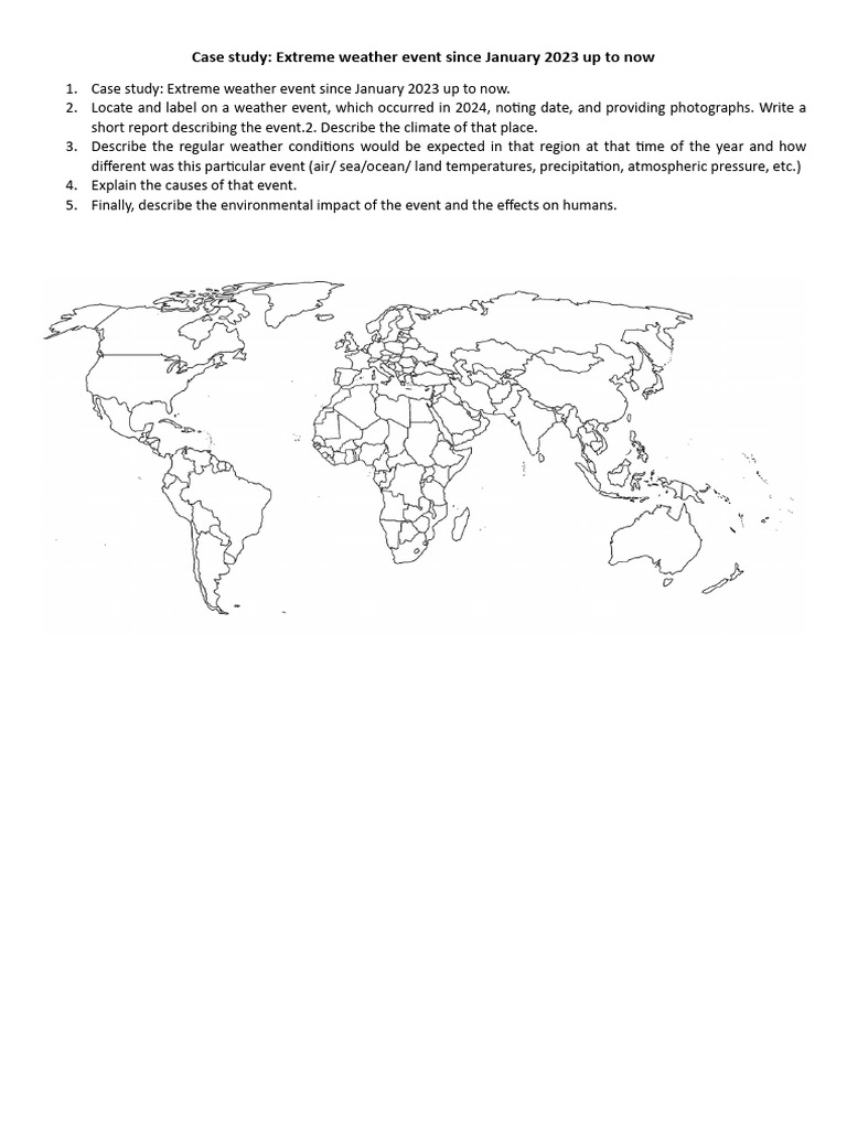 Extreme Weather Event | PDF