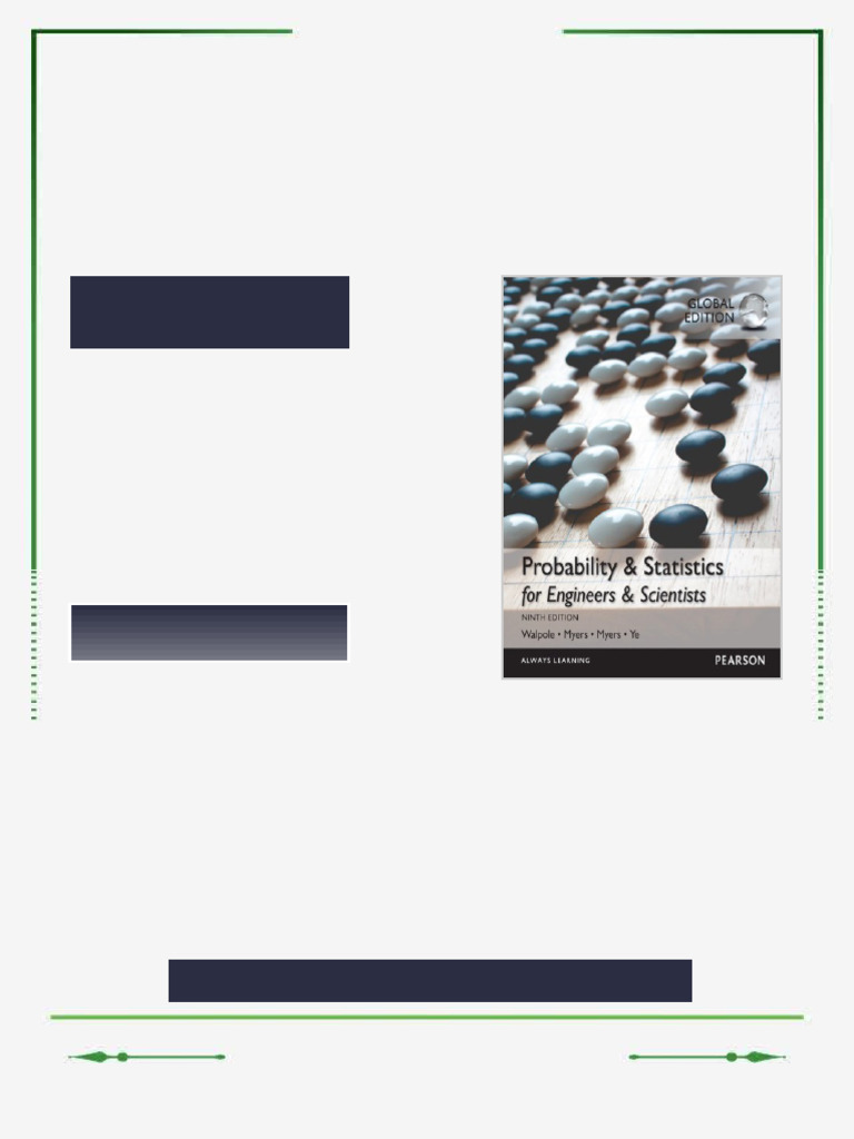 Probability statistics for engineers scientists Walpole eBook universal pdf | PDF | Books ...