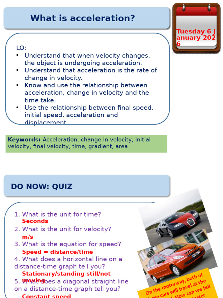 Understanding Acceleration Concepts | PDF | Acceleration | Velocity