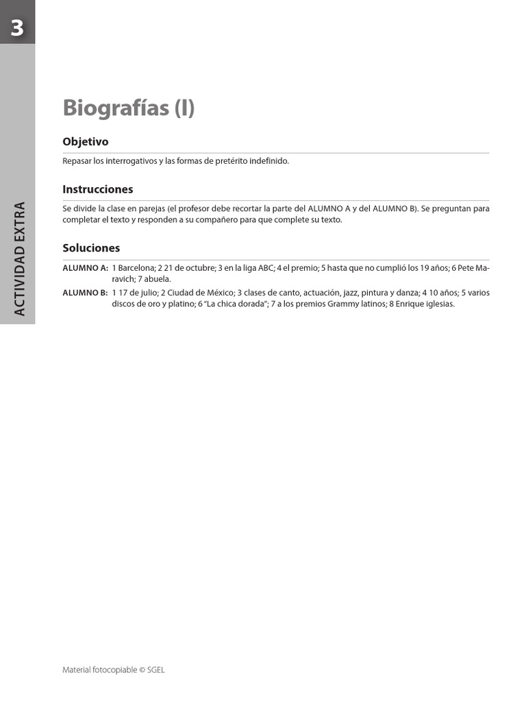 Actividades Extra Unidad 3_1637081058525 | PDF