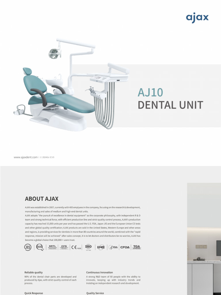 AJ10 Dental Unit Brochure | PDF