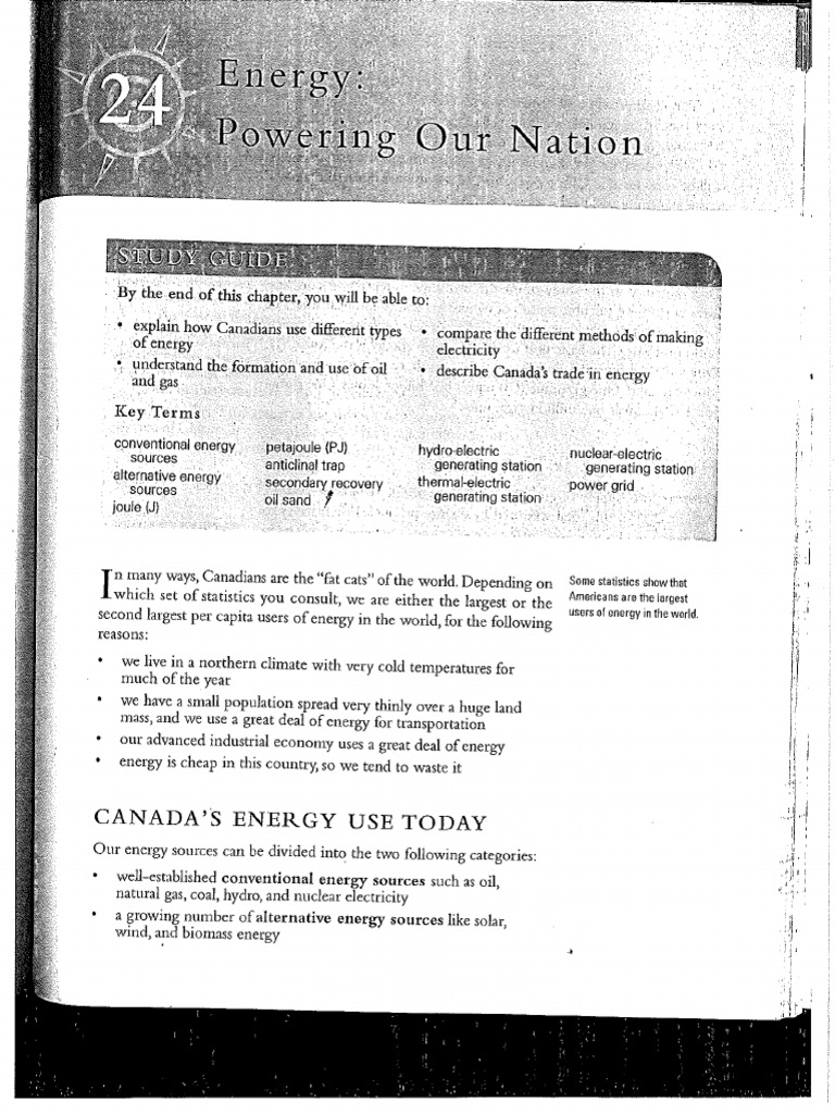 Energy Textbook Work | PDF
