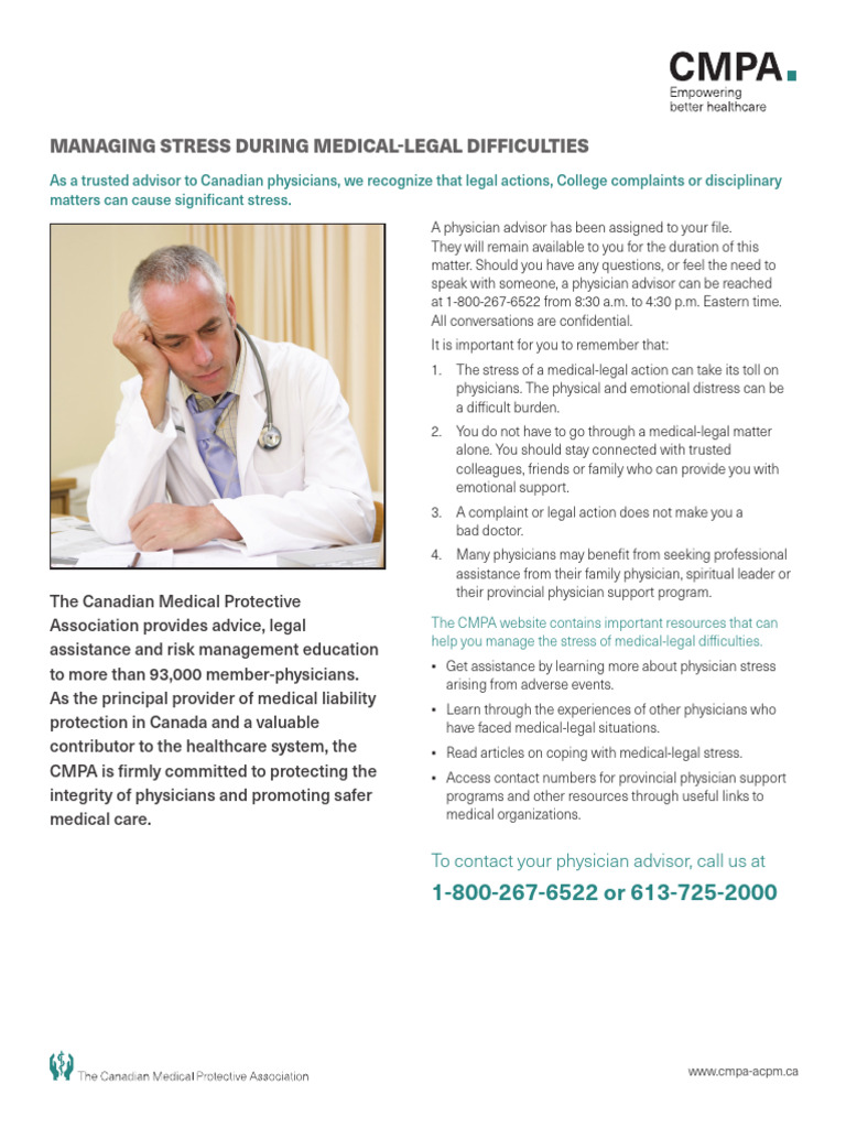 Managing Stress Pamphlet | PDF | Stress (Biology) | Physician