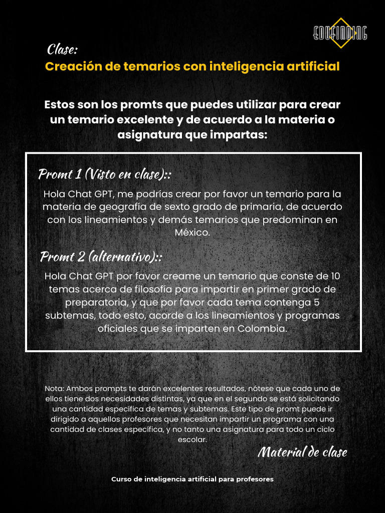 2.-Creación de Temarios_Material de Clase | PDF