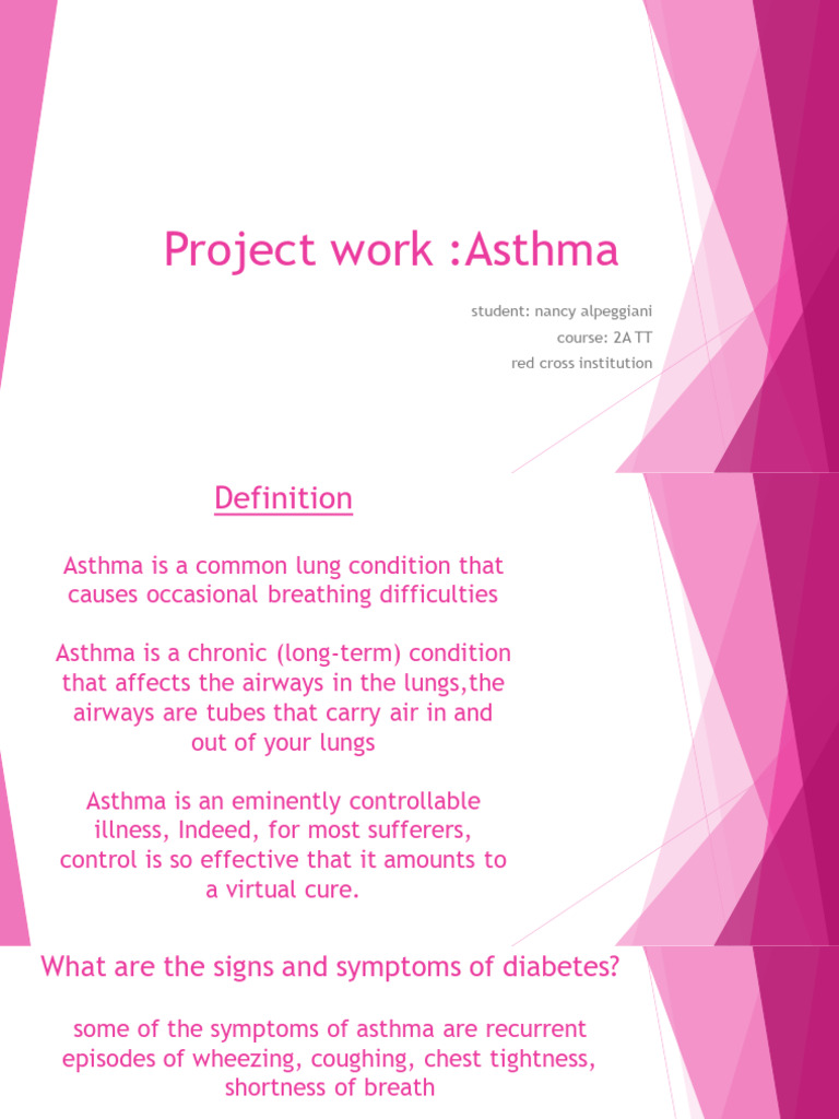 Project Work Cruz Roja Nancy Alpeggaini | PDF | Asthma | Allergy