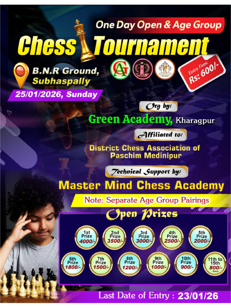 Open & Age Chess Tournament (1) - 1 | PDF