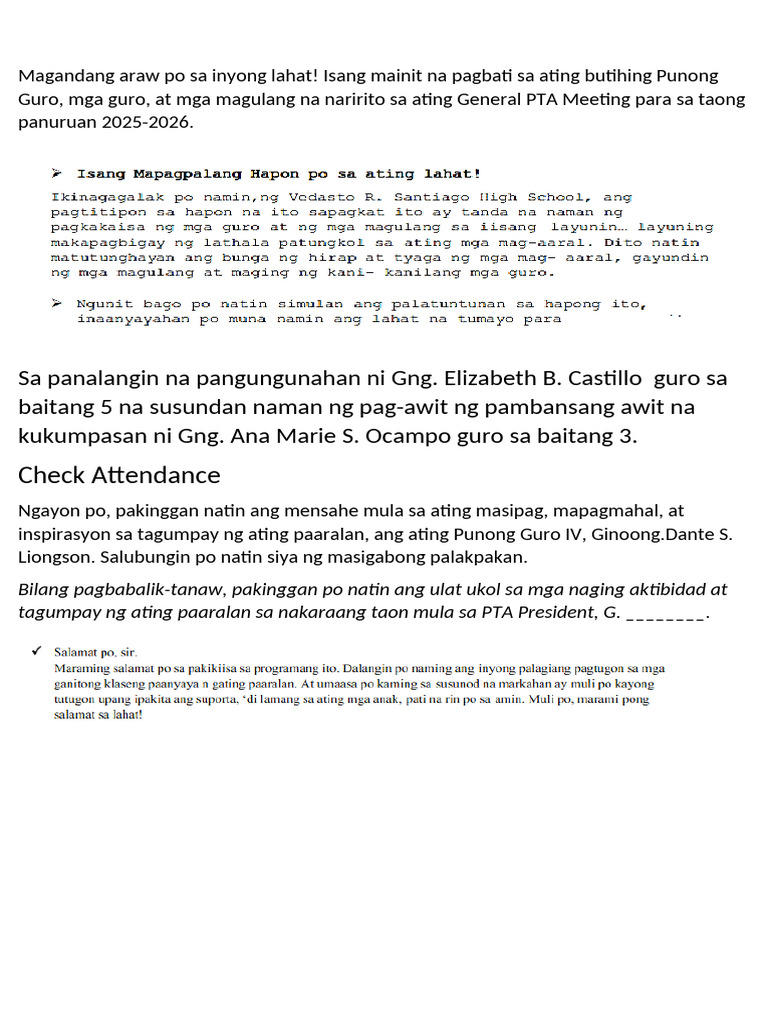 Script Pta | PDF