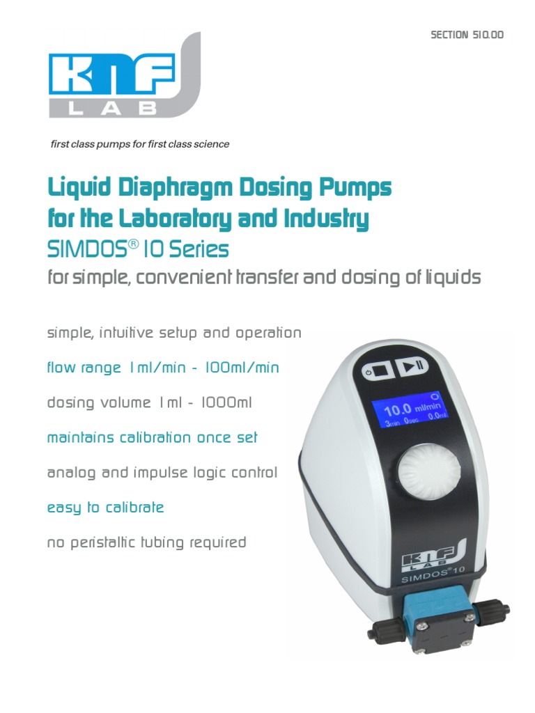 Labflyer Simdos | PDF | Pump | Viscosity