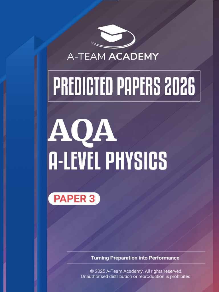 AQA A Level Physics Paper 1 QP | PDF