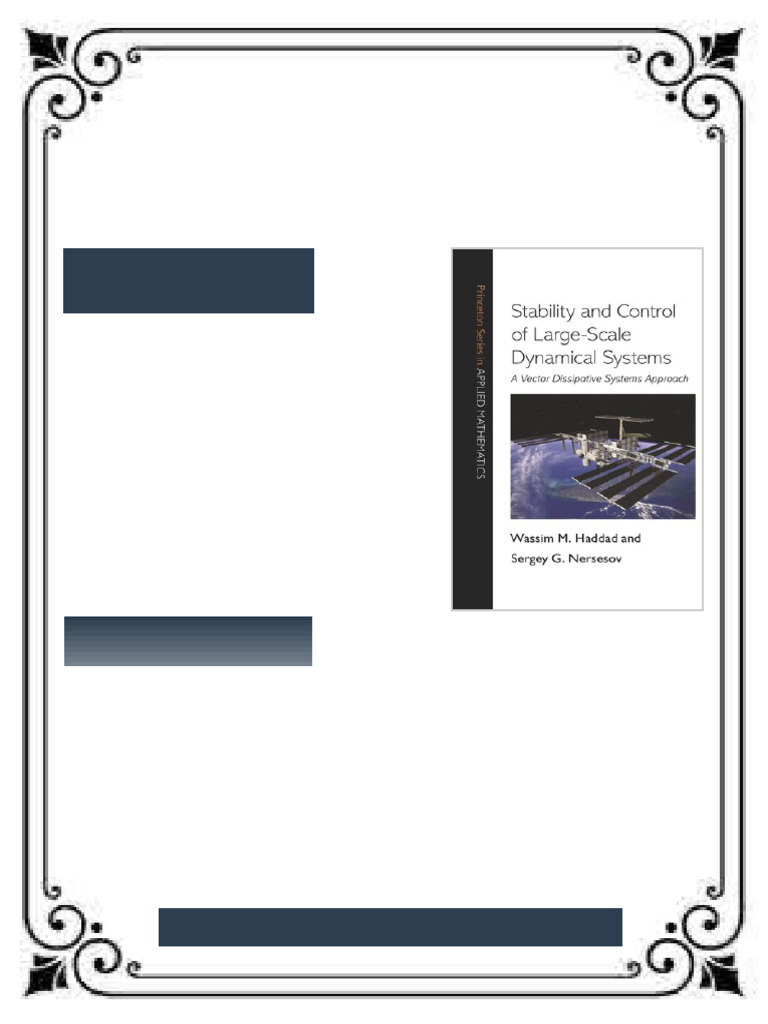Stability and Control of Large Scale Dynamical Systems A Vector ...