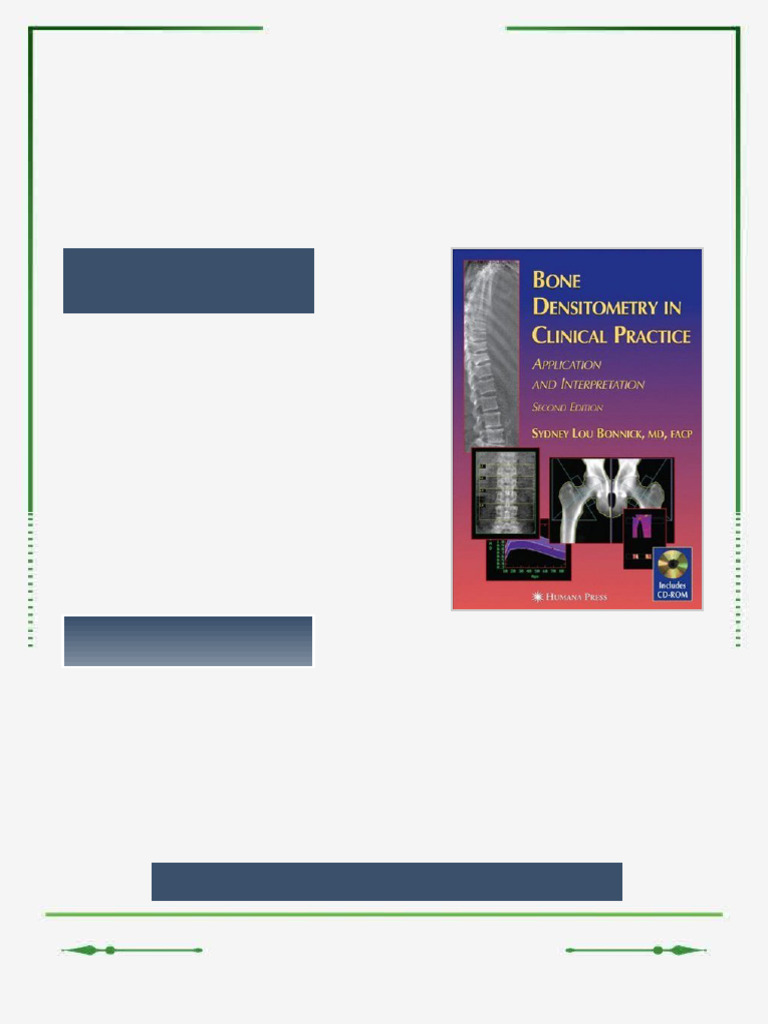 Bone Densitometry in Clinical Practice Application and Interpretation ...