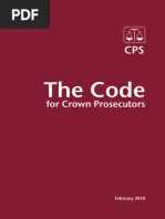 Code for Crown Prosecutors Overview | PDF | Prosecutor | Plea