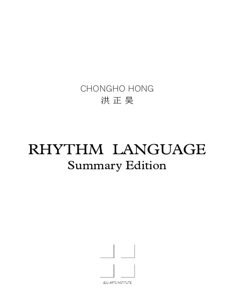 Rhythm Language Summary Edition20170429 | PDF | Music Theory | Rhythm ...