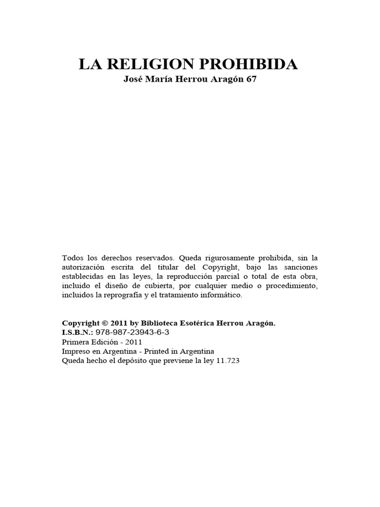 La Religion Prohibida | PDF | Gnosticismo | Deidad creadora