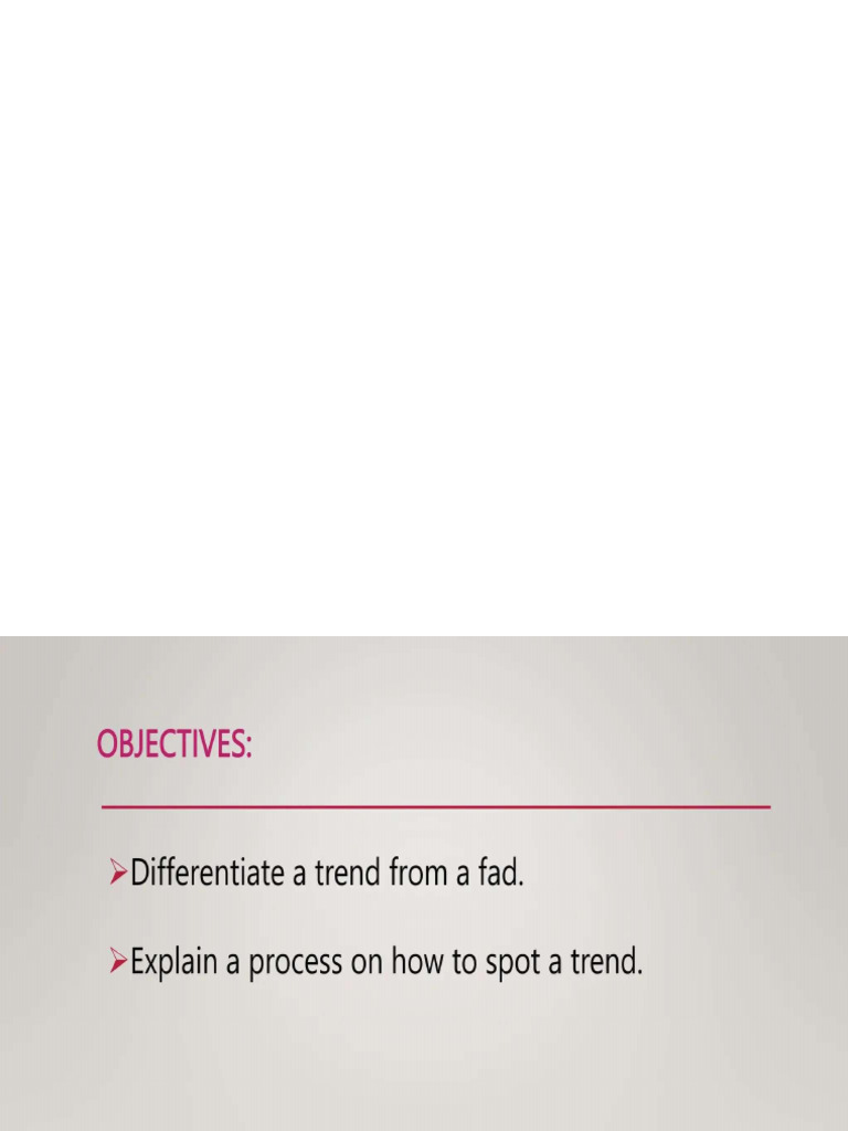 Trends Vs Fads | PDF