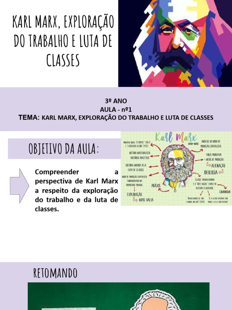 Marx: Exploração do Trabalho e Classes | PDF | Karl Marx | Conflito de ...