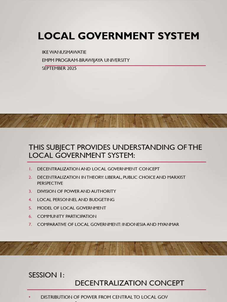 Understanding Local Government Systems | PDF | Decentralization | Policy