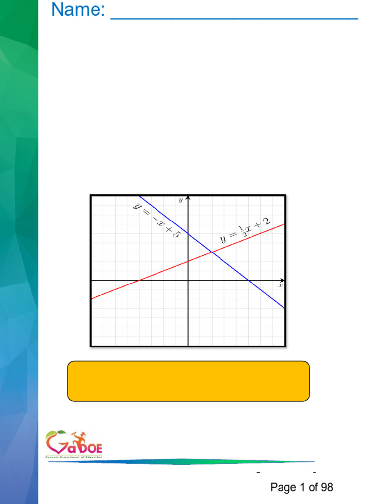 8th Grade Systems of Equations Unit | PDF | Creative Commons | Equations