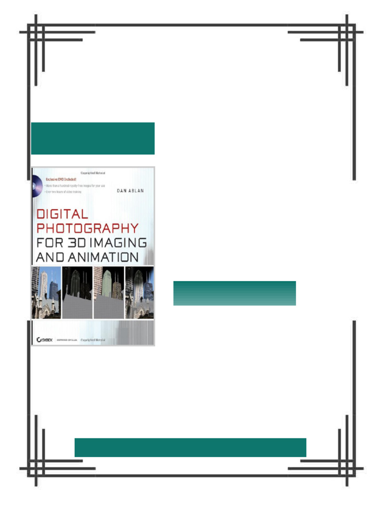 Digital Photography for 3D Imaging and Animation Dan Ablan ebook fresh ...