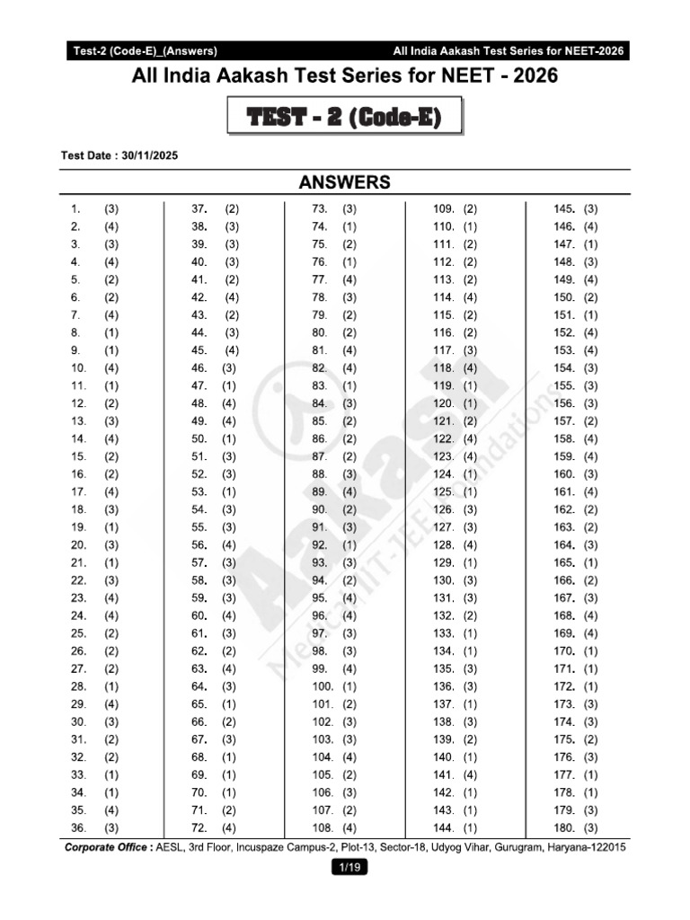 AIATS-02_Code-E(RM)_30-11-2025_Sol | PDF