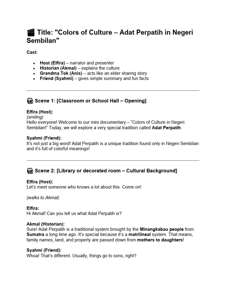 Mini Documentary | PDF