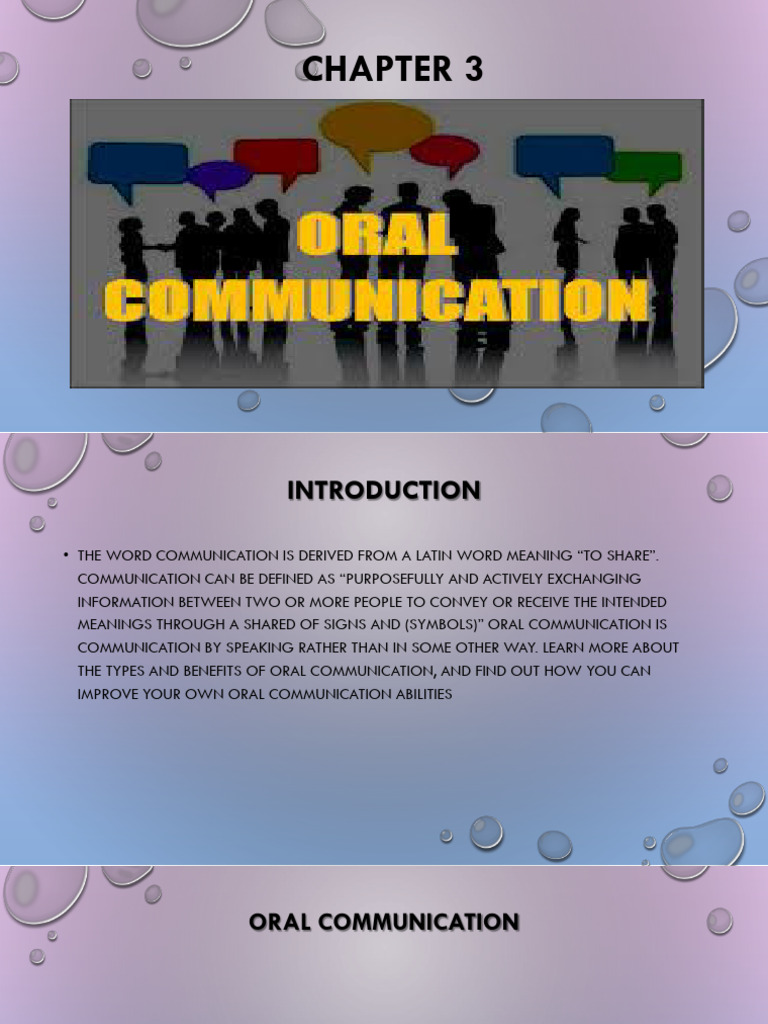 Oral communication | PDF | Body Language | Communication