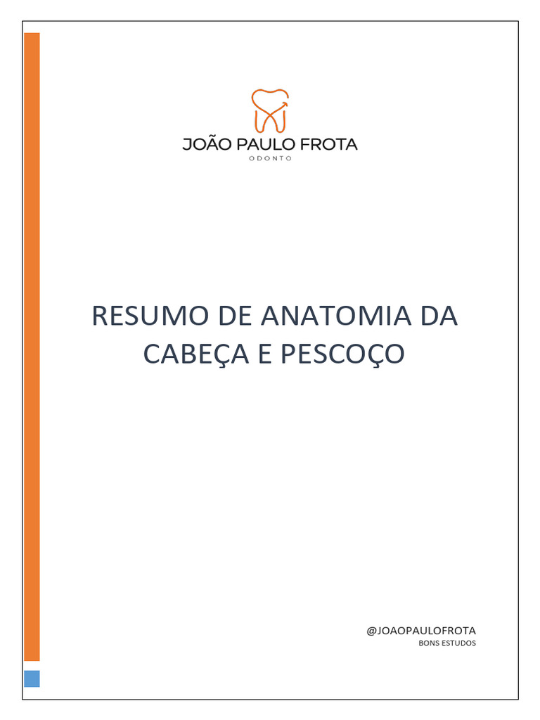 Anatomia do Crânio e Face Resumida | PDF | Crânio | Cabeça e pescoço humano