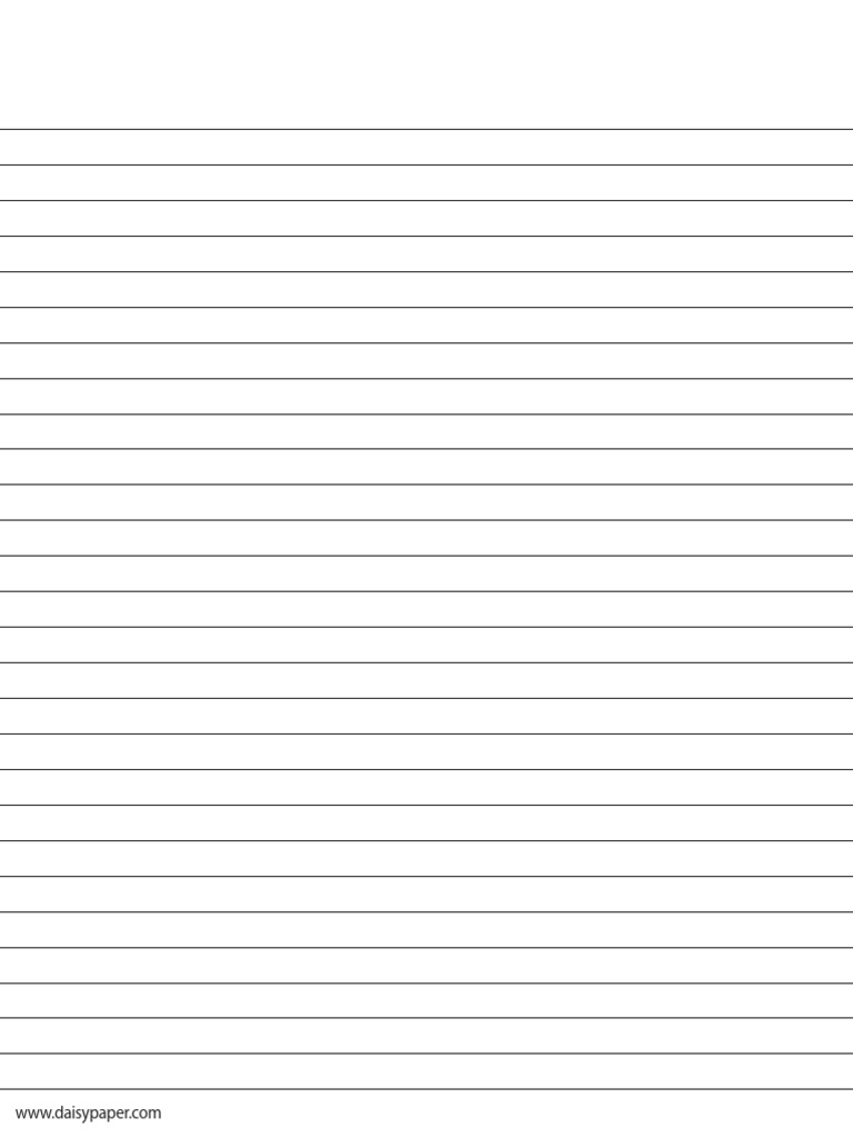 Wide Ruled Lined Paper | PDF