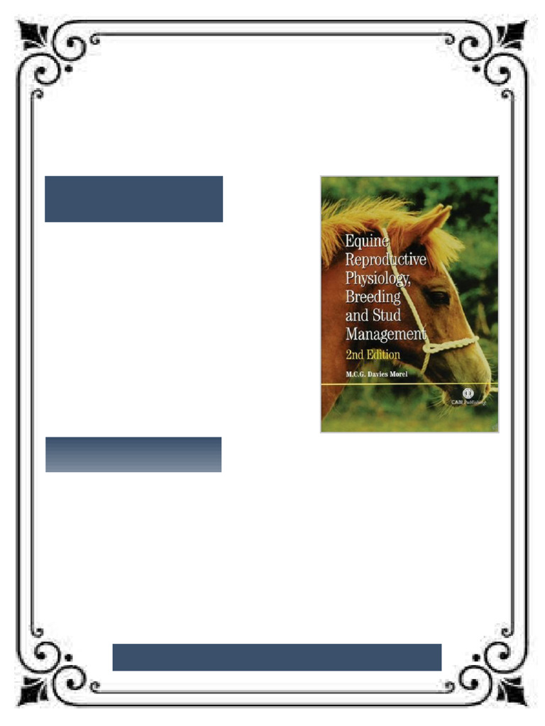 Equine reproductive physiology breeding and stud management 2nd ed ...