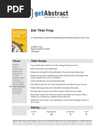Brian Tracy Eat That Frog | PDF