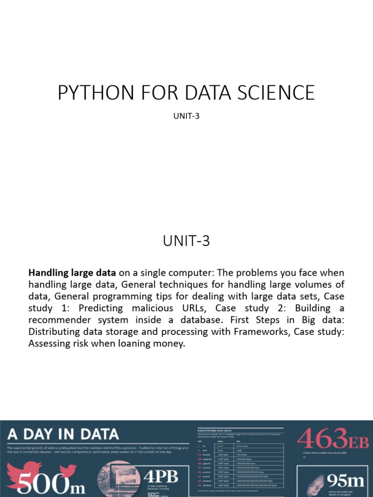 Oe - Unit - 4 | PDF | Data Compression | Map Reduce