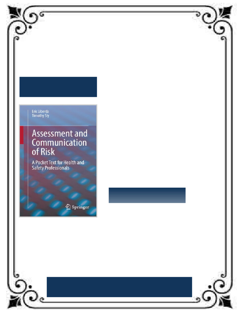 Assessment and Communication of Risk A Pocket Text for Health and ...