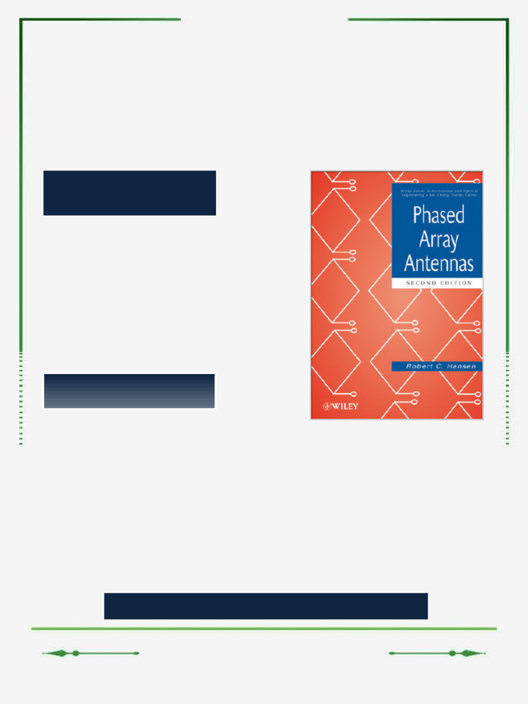 Phased Array Antennas Second Edition R. C. Hansen(Auth.) ebook full ...