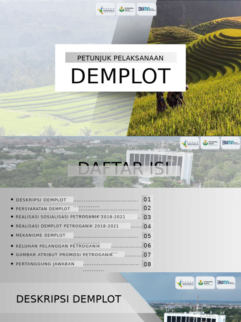 Panduan Demplot Petroganik 2018-2021 | PDF