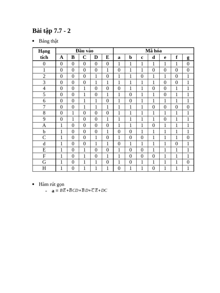 Bài tập 7.7 - 2 | PDF