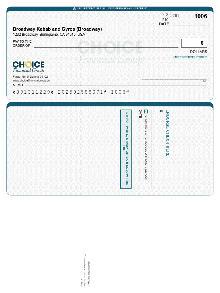 Mobile Deposit Endorsement Instructions | PDF