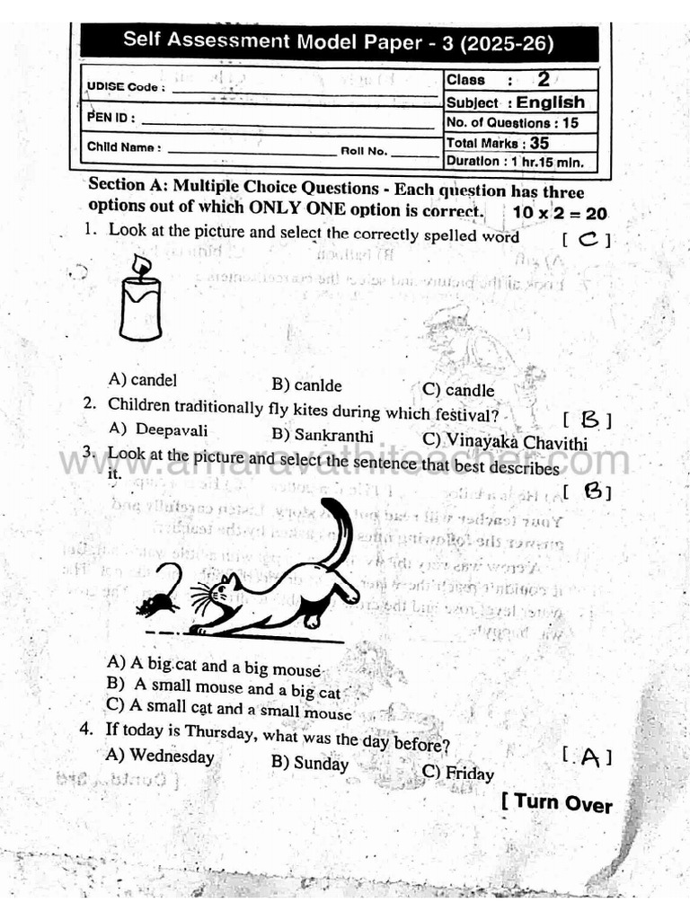 Fa3 2nd Class English Key | PDF
