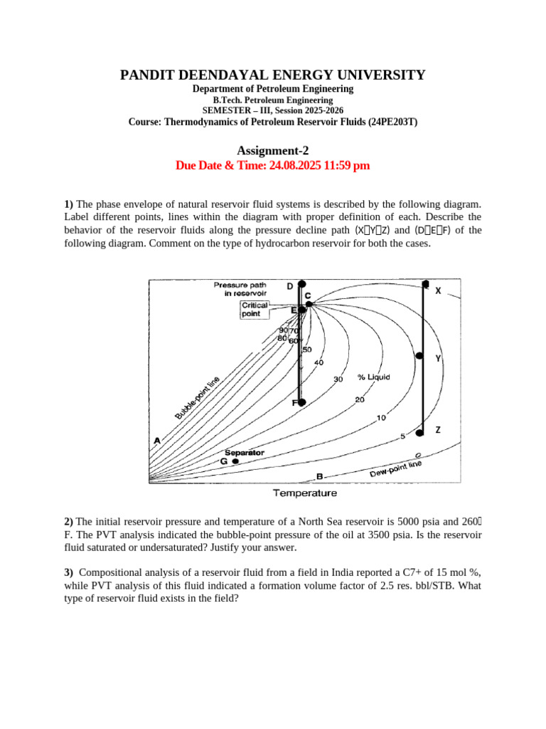 Thermodynamics of Petroleum Reservoir Fluids | PDF | Petroleum ...
