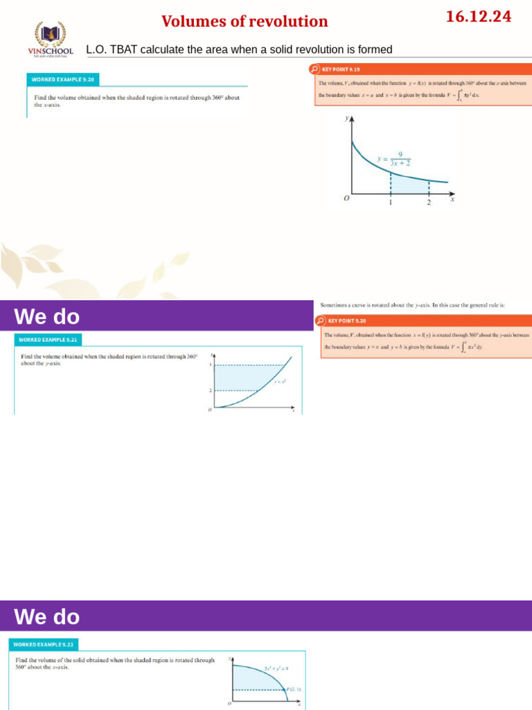 Volumes of Revolution and Integration | PDF | Integral | Calculus