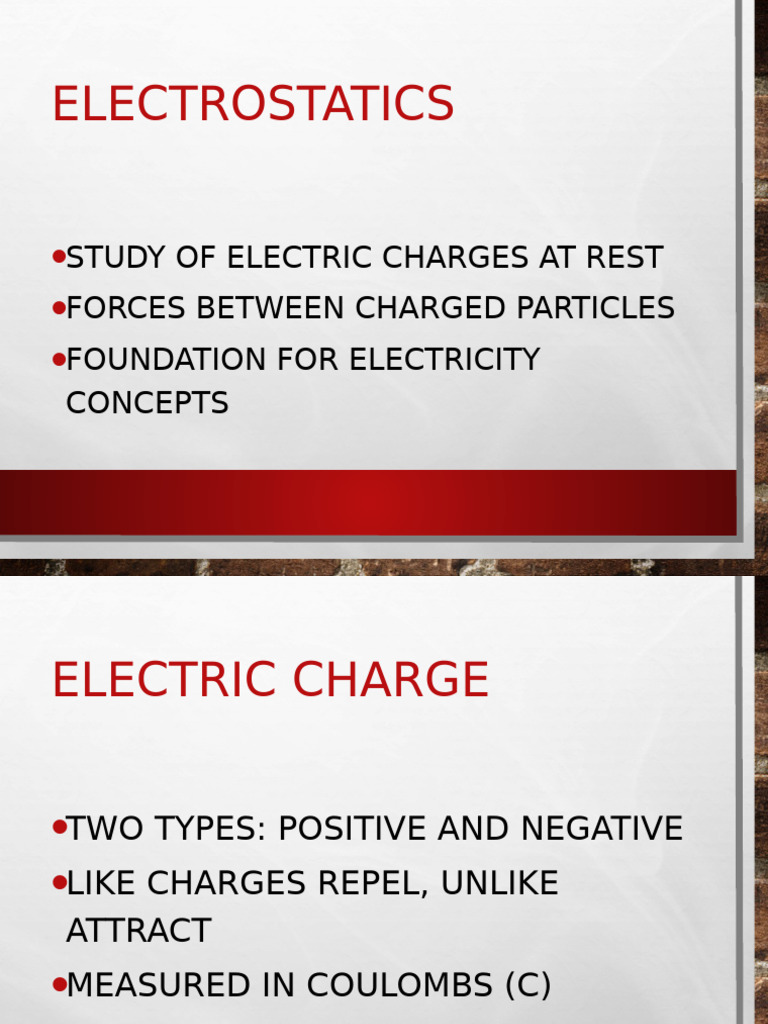 Understanding Electrostatics Basics | PDF