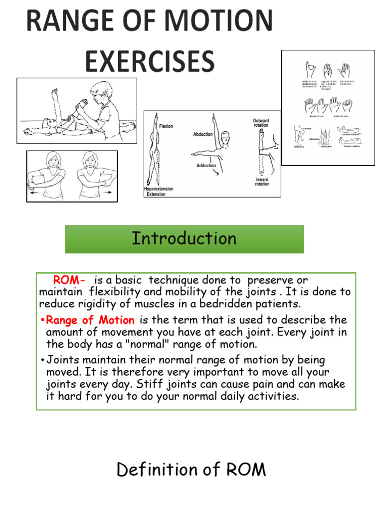 Range of Motion | PDF | Anatomical Terms Of Motion | Hand
