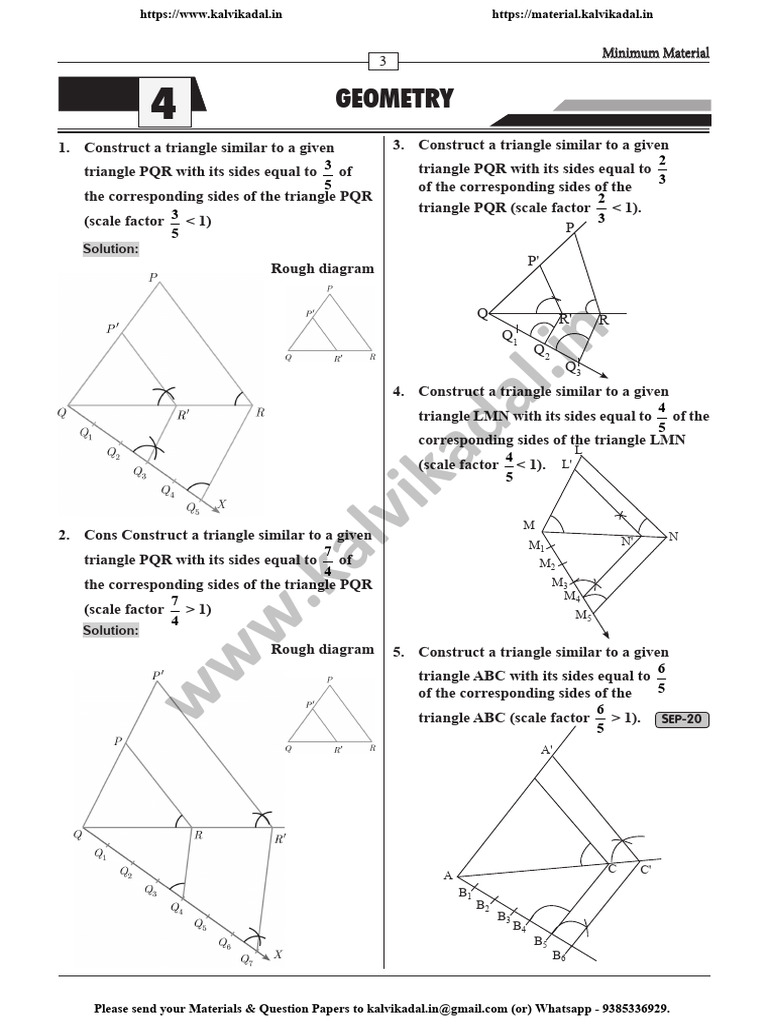 10 Th Geometry | PDF | Circle | Triangle